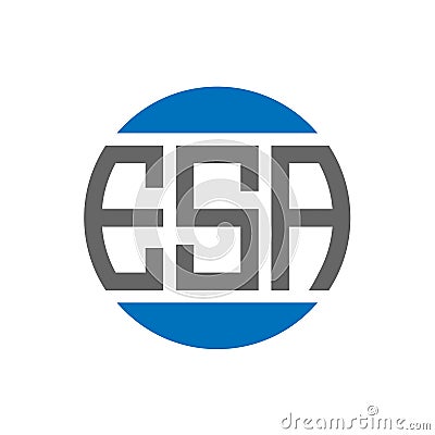 ESA Letter Logo Design On White Background. ESA Creative Initials ...