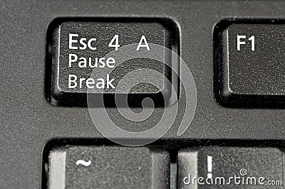Escape For A Pause Break Keyboard Key Royalty Free Stock Photography ...