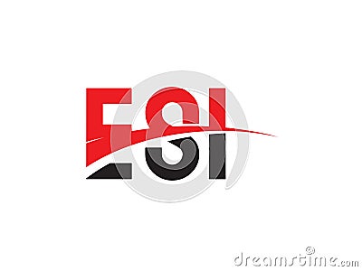 ESI Letter Initial Logo Design Vector Illustration | CartoonDealer.com ...