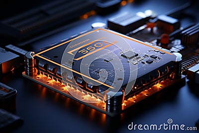 The Essence Of A Highly Advanced Processor Chip, A Testament To The ...