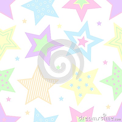 Estrellas En Colores Pastel Imagen de archivo - Imagen: 14671031