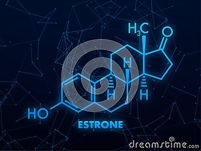 Estrone Formula. Estrogens Vector Chemical Formulas. Vector ...