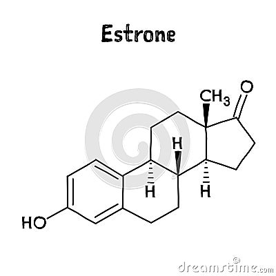 Estrone Structural Formula Of Molecular Structure Stock Photography ...