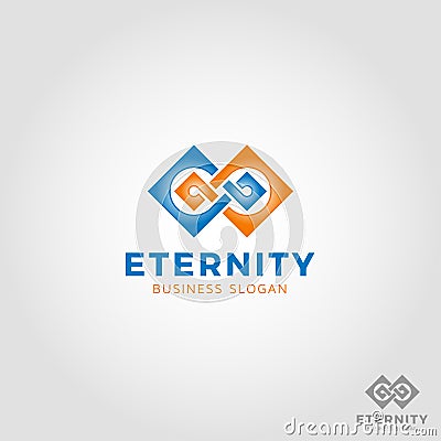 Eternity - Infinity Logo Cartoon Vector | CartoonDealer.com #129804503