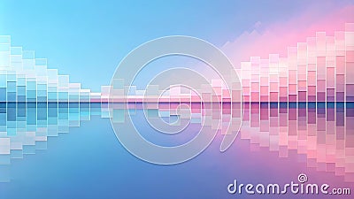 Ethereal Digital Divide: A Horizontal Line Of Pixelated Dreams AI ...