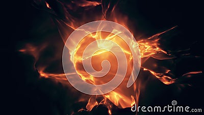 Ethereal Glowing Abstract Flame Loop Stock Video - Video of modern ...