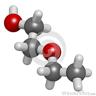 2-ethoxyethanol Solvent Molecule. Can Dissolve Many Types Of Molecules ...