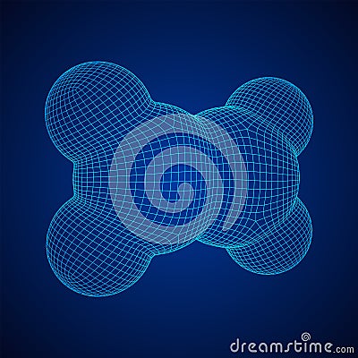 Ethylene Ethene Molecule. Cartoon Vector | CartoonDealer.com #174443601