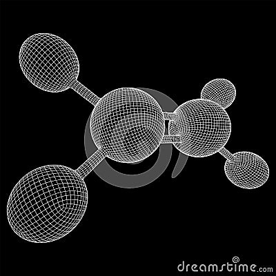 Ethylene Ethene Molecule. Cartoon Vector | CartoonDealer.com #176643859