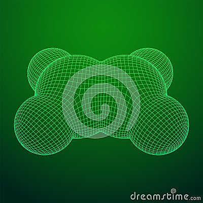 Ethylene Ethene Molecule. Cartoon Vector | CartoonDealer.com #174861869