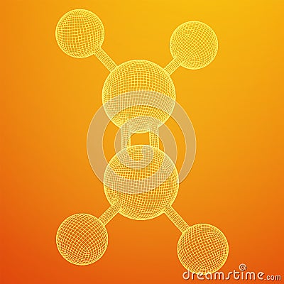 Ethylene Ethene Molecule. Vector Illustration | CartoonDealer.com ...