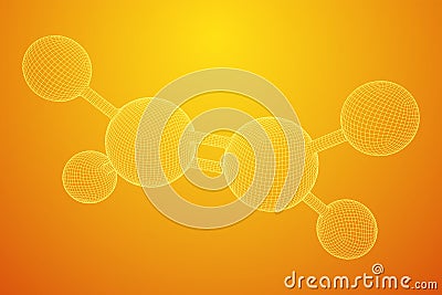 Ethylene Ethene Molecule. Cartoon Vector | CartoonDealer.com #176824625