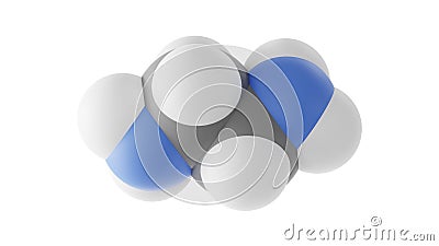 Ethylenediamine Molecule, Edamine, Molecular Structure, Isolated 3d ...