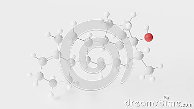 Ethylestrenol Molecule 3d, Molecular Structure, Ball And Stick Model ...