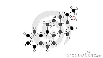 Ethylestrenol Molecule, Structural Chemical Formula, Ball-and-stick ...