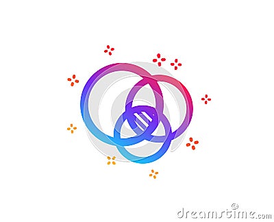 Euler Diagram Icon. Eulerian Circles Sign. Vector | CartoonDealer.com ...