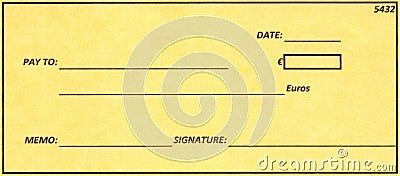 Euro Cheque. Royalty-vrije Stock Foto's - Afbeelding: 30673928