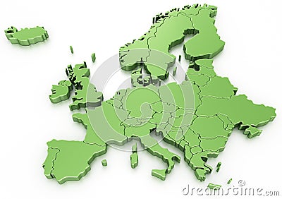 Euro Map Stock Photo - Image: 14895500
