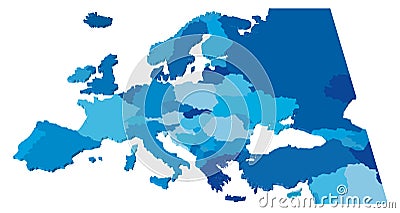 Europe Map Color Vector Illustration | CartoonDealer.com #8542032