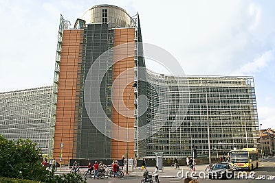 European Commission Building Brussels Editorial Stock Image - Image ...