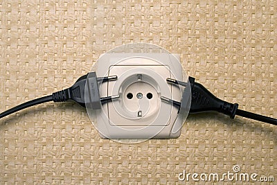 European Power Outlet. Stock Image - Image: 4241831