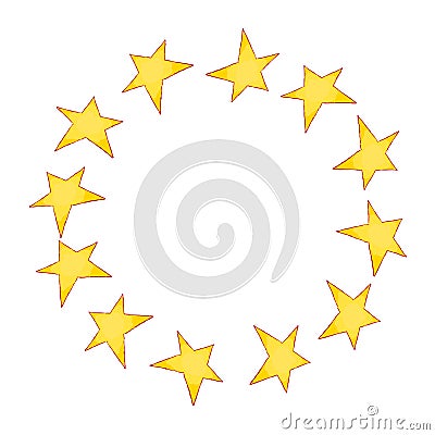 European Stars (vector) Stock Photography - Image: 12121212