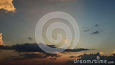 Sunset at Rayong, Evening Sky Turning Dark As the Sun is Setting Stock ...