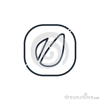 Evernote Icon Vector From Social Media Logos Concept. Thin Line ...