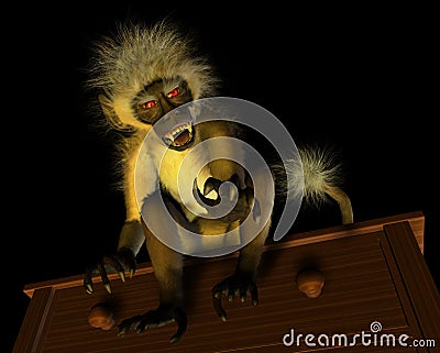 Evil Demon Monkey Stock Photography - Image: 1175092