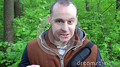 An Evil Man Very Angry, Looking at the Camera Stock Video - Video of ...