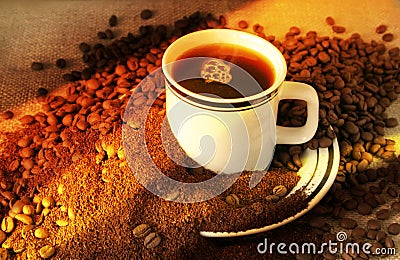 The Evolution Of Coffee Royalty Free Stock Photography - Image: 359777