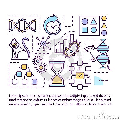 Evolution Concept Icon With Text. Natural Selection And Genetic Drift ...