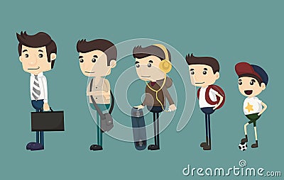 Evolution Of Man From Child Royalty Free Stock Photo - Image: 37953105