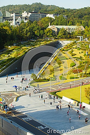 Ewha Womans University Campus Complex Aerial V Editorial Stock Image ...
