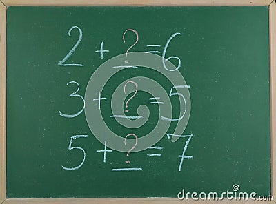 Example Of An Easy Math Problem. Stock Image | CartoonDealer.com #210972415