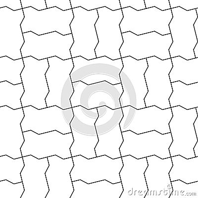 Dichromatic Interlocking Blocks Paving, Seamless Texture. Stock Image ...