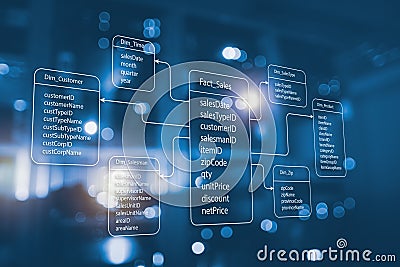 An Example Of The Structure Of Relational Database Tables For Storing Data For Analysis And ...