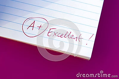 Excellent Grade Stock Image - Image: 17748741