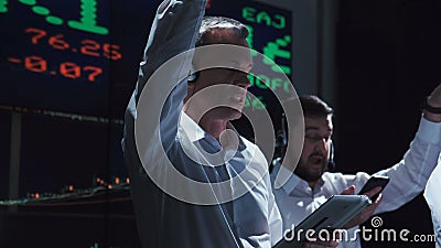 Exchange Workers Conducting Trade Stock Video - Video of community ...