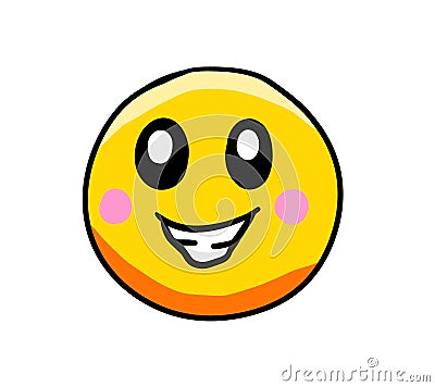 Excited Yellow Cartoon Emoticon Stock Illustration | CartoonDealer.com ...
