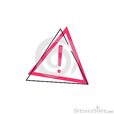 Exclamation Mark In Red Triangle Vector Sign | CartoonDealer.com #213469598