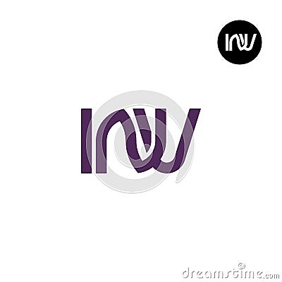 Letter INV Monogram Logo Design Cartoon Vector | CartoonDealer.com ...