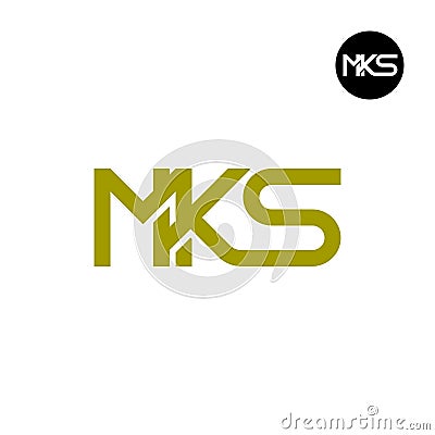MKS Logo Letter Monogram Design Vector Illustration | CartoonDealer.com ...