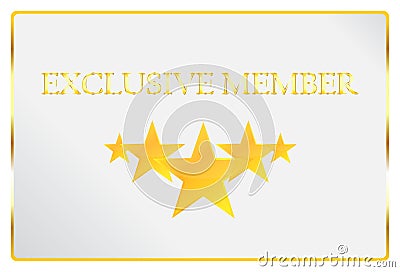 Exclusive Member Card Royalty Free Stock Photos - Image: 32667728