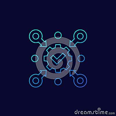 Execution And Execute Line Vector Icon | CartoonDealer.com #197907691