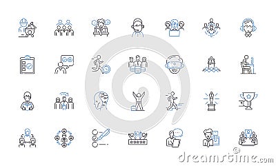 Execution Implementation Line Icons Collection. Implementation, Execution, Implementation Plan ...