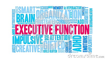 Executive Function Animated Word Cloud Stock Footage - Video of ...