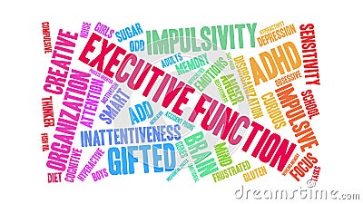 Executive Function Word Cloud Stock Video - Video of difficulties ...