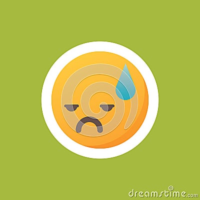 Exhausted Emoticon. Vector Illustration Decorative Design ...