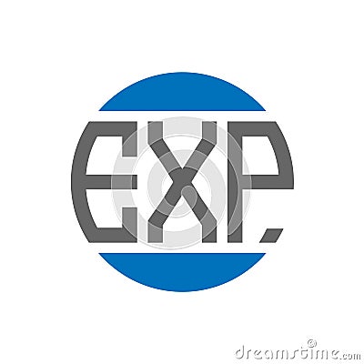 EXP Letter Logo Design On White Background. EXP Creative Initials ...